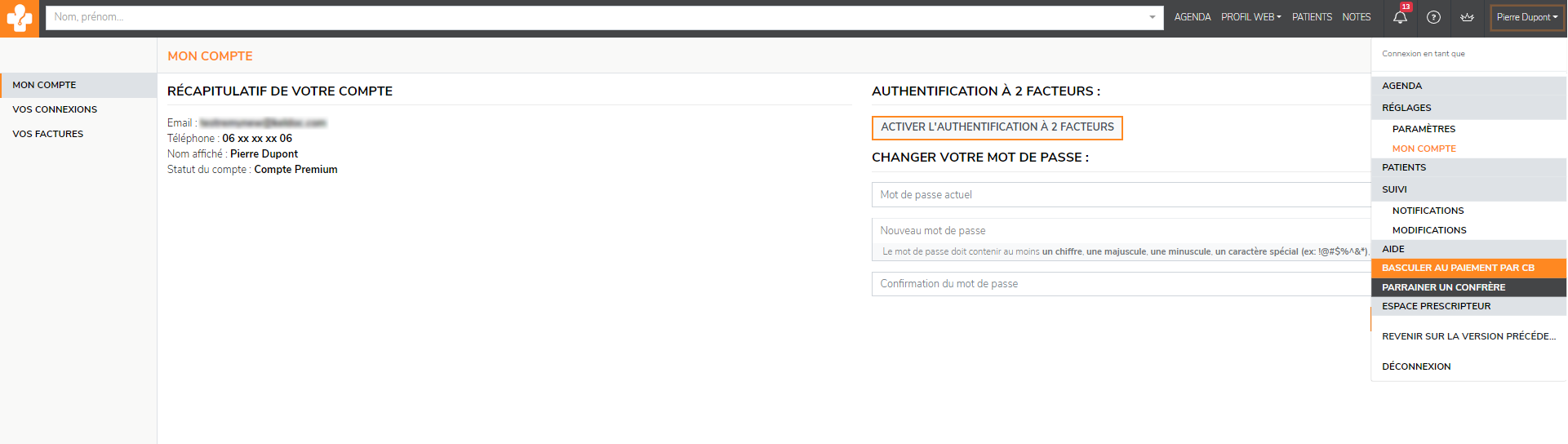 Modifier mon mot de passe – KelDoc | KelSoin - Centre d'Aide